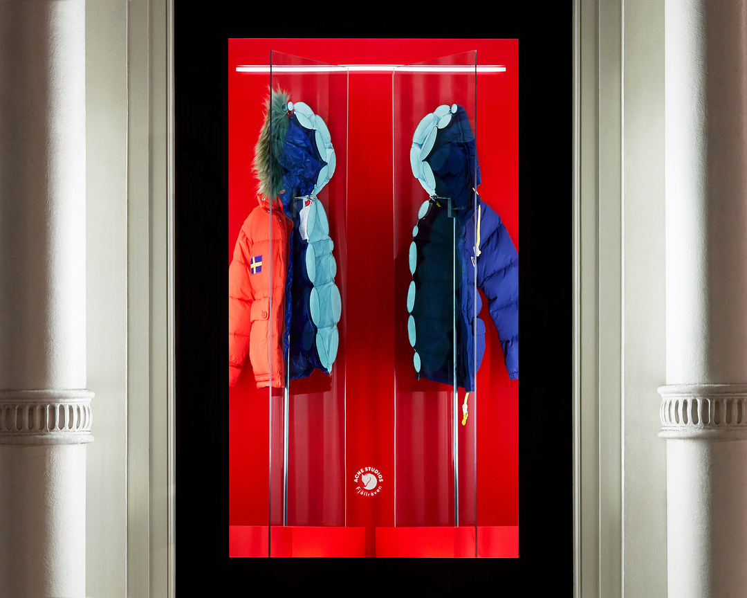 Acne Studios Celebrates Fjällräven Collaboration in their Windows ...
